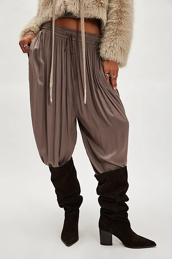 Free People Silky Suede Slouch Boots