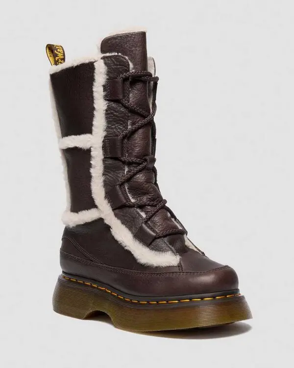 Dr. Martens Buzz Lace-up Leather Boots - Brown