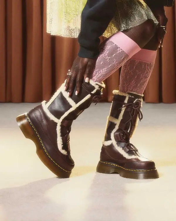 Dr. Martens Buzz Lace-up Leather Boots - Brown