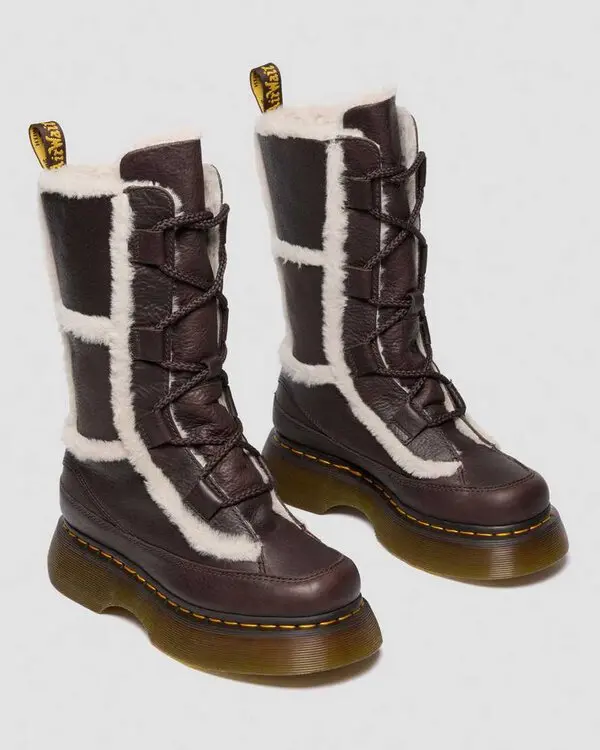 Dr. Martens Buzz Lace-up Leather Boots - Brown