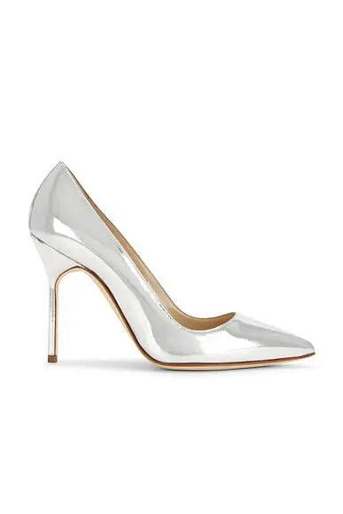 Manolo Blahnik Bb 105 Pump In Metallic