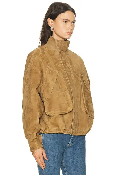 Attico Suede Bomber Jacket