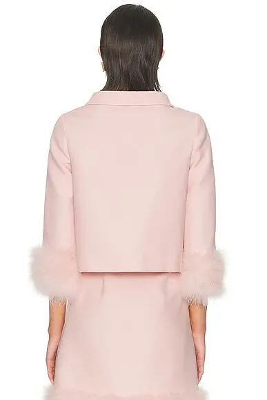 Valentino Garavani Feather Crepe Jacket
