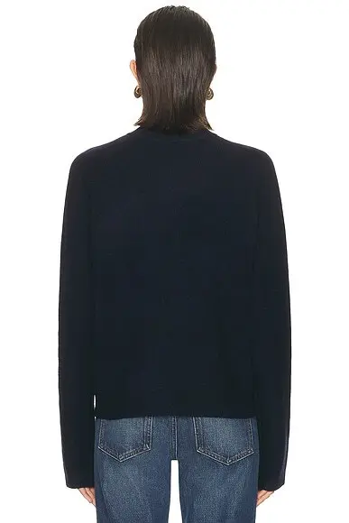 TOTEME Hammered Button Cardigan - Navy