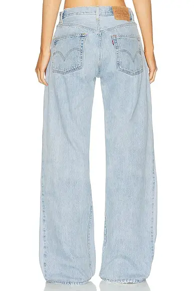 ALIGRACE Oversized Wide-leg Jeans - Light