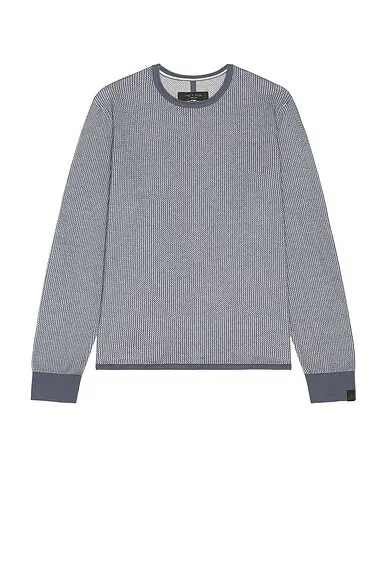 Rag & Bone Gregory Merino Crewneck Sweater - Light Blue