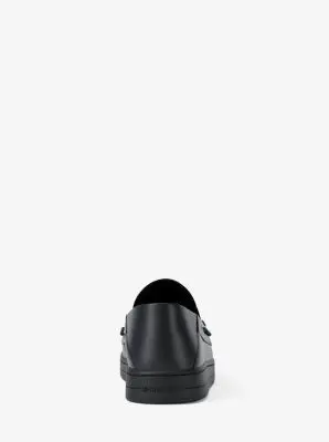 Michael Kors Aiden Leather Loafers - Black