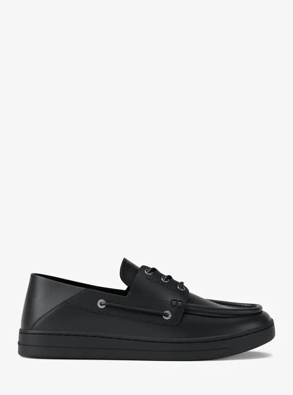Michael Kors Aiden Leather Loafers - Black
