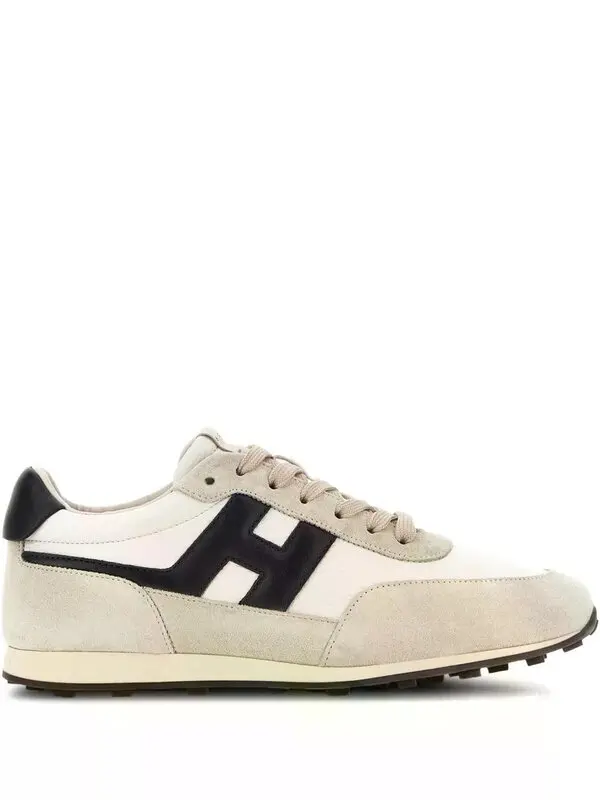 Hogan H699 Logo-patch Sneakers - Neutrals