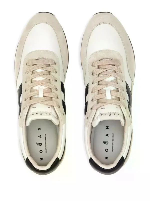 Hogan H699 Logo-patch Sneakers - Neutrals