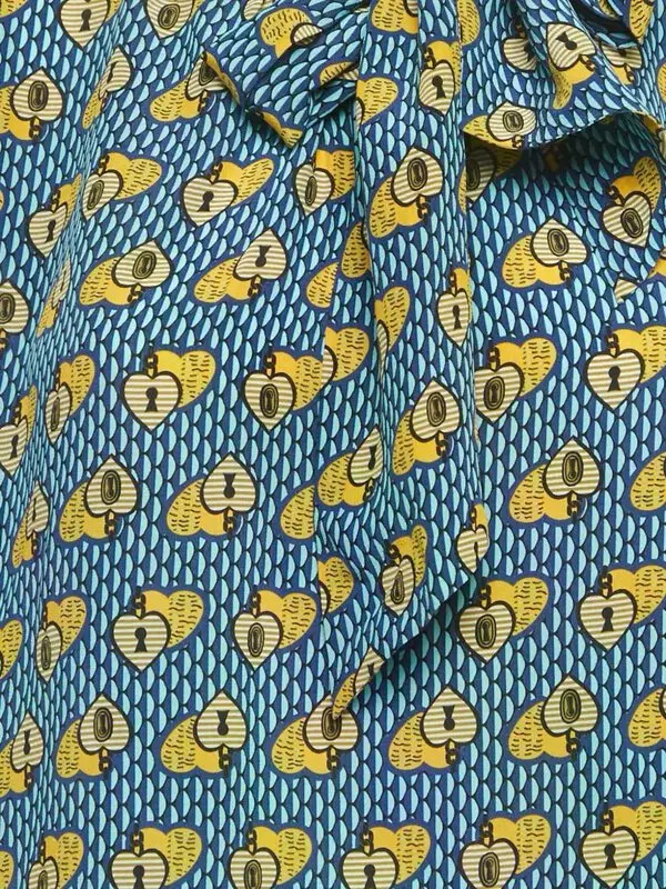Fendi Heart-lock Print Top