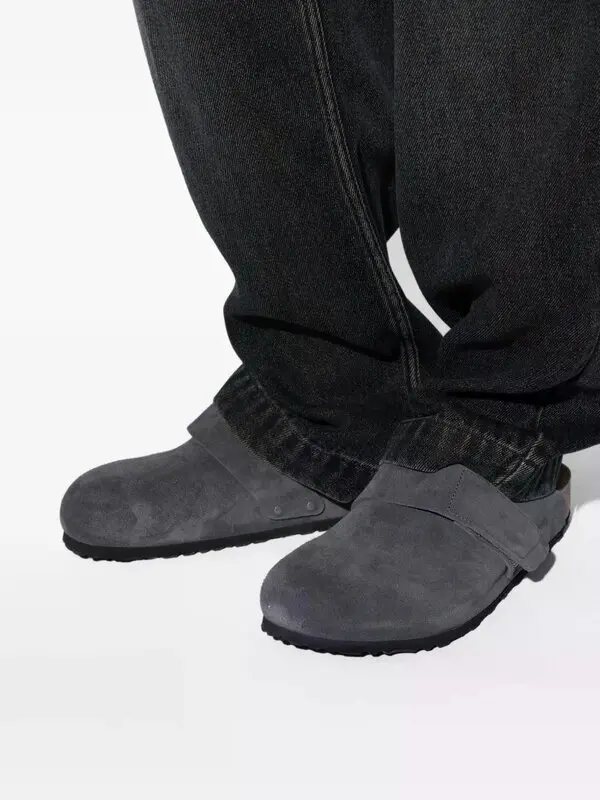 BIRKENSTOCK Loma Suede Mules - Grey