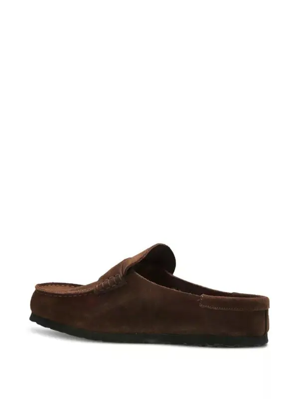 BIRKENSTOCK Naples Suede Slip-on Mules - Brown