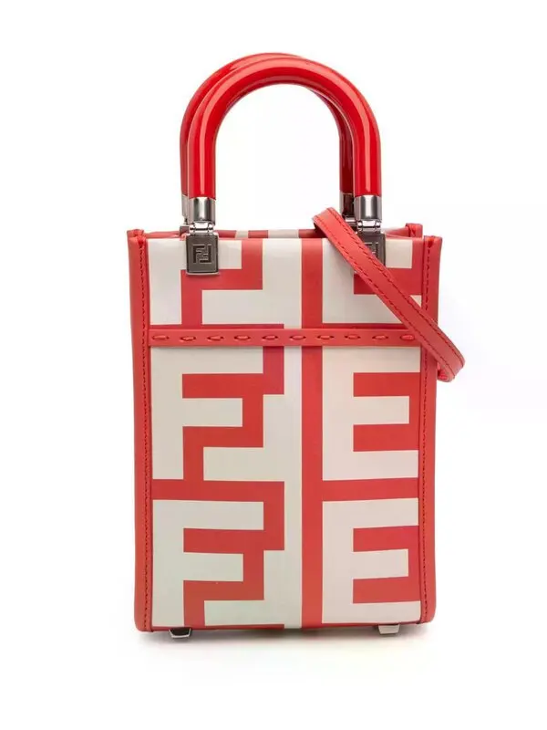 Fendi Mini Leather Sunshine Shopper Tote Satchel