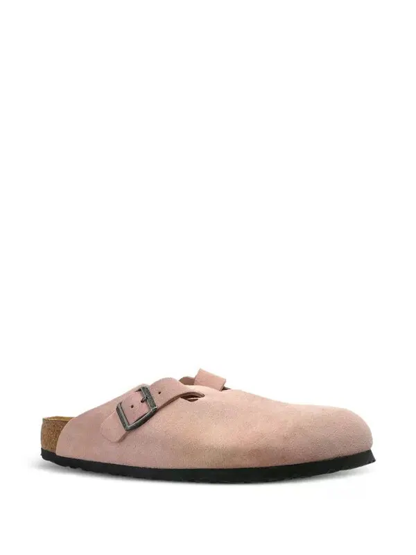 BIRKENSTOCK Boston Bs Suede Mules - Pink