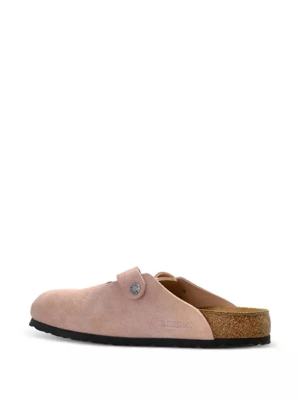 BIRKENSTOCK Boston Bs Suede Mules - Pink