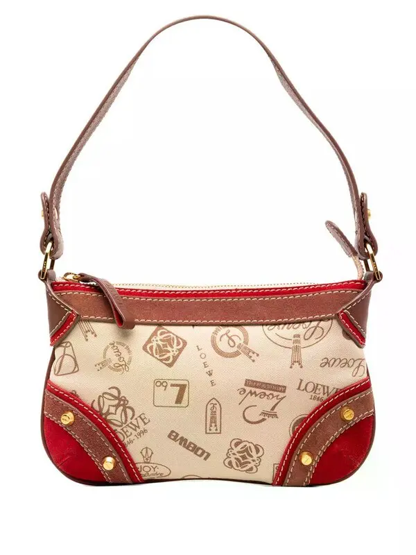 Loewe 2006 160th Anniversary Suede Trimmed Shoulder Bag