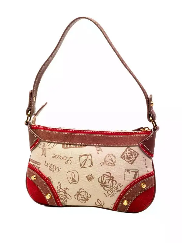 Loewe 2006 160th Anniversary Suede Trimmed Shoulder Bag