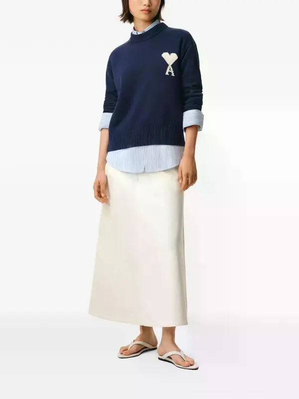 AMI Paris De Coeur Crewneck Sweater
