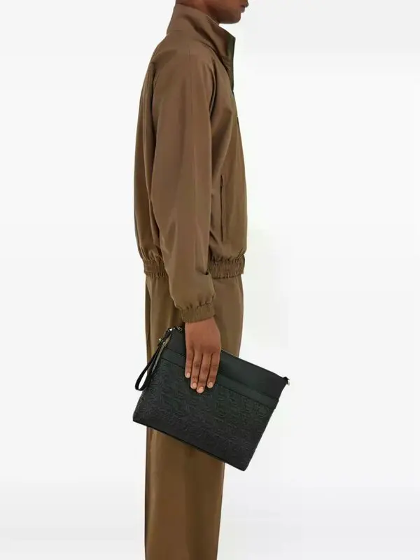FERRAGAMO Gancini Embossed-pattern Messenger Bag