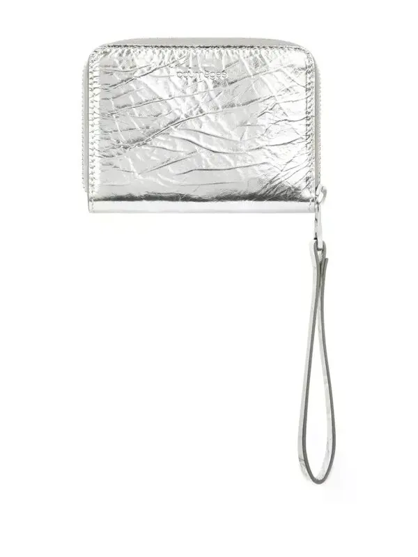 COURREGES Zipped Compact Wallet - Silver
