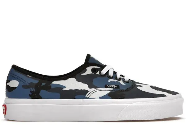 VANS Authentic Camo Sneakers - Blue Camo/true White