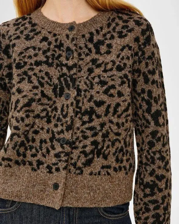Rails Matilda Crewneck Cardigan - Spotted