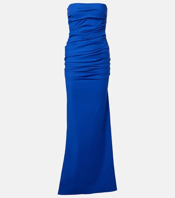 Maticevski Intoxicate Ruched Gown - Blue