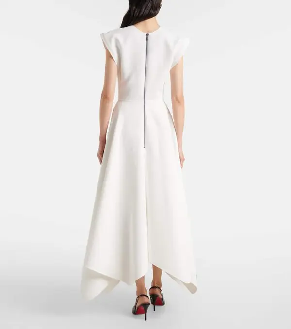 Maticevski Empath Draped Midi Dress - White