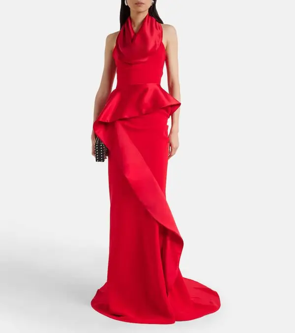 maticevski evening dresses Maticevski Systema Draped Jersey Gown Lilac main image 1