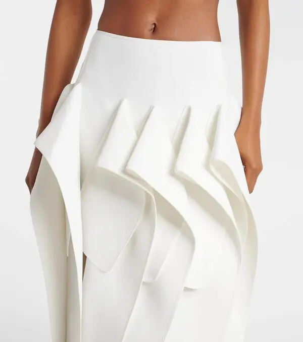 Maticevski Streaming Draped Midi Skirt
