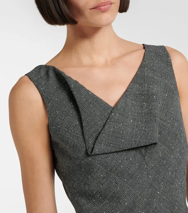 Alexander McQueen Wool Midi Dress
