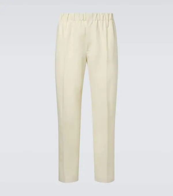 JIL SANDER Cotton Tapered Pants