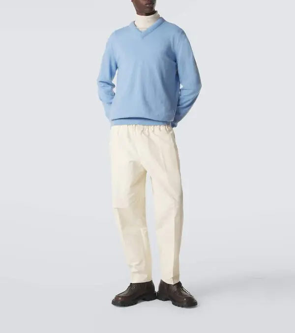 JIL SANDER Cotton Tapered Pants