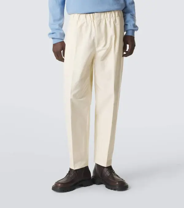 JIL SANDER Cotton Tapered Pants