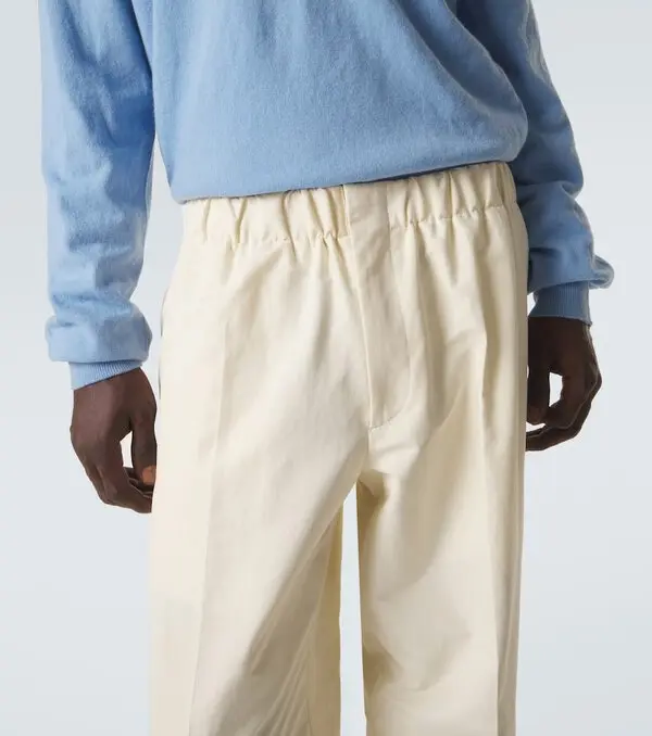 JIL SANDER Cotton Tapered Pants