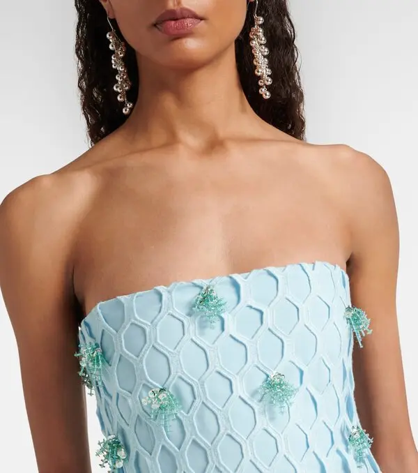 Simkhai Iridessa Sequined Bustier Gown
