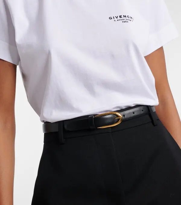 Givenchy Pinch Leather Belt - Black