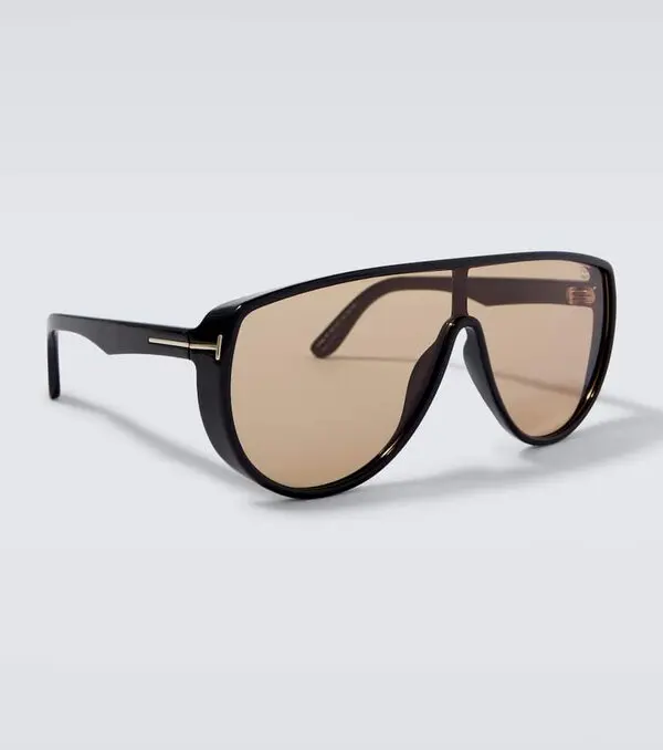 TOM FORD Achilles Aviator Sunglasses - Black