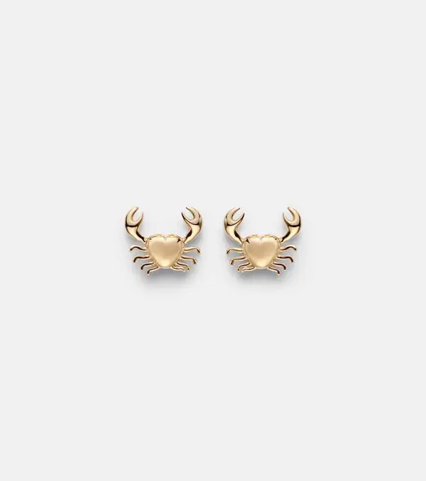 STONE AND STRAND 14kt Yellow Stud Earrings - Gold