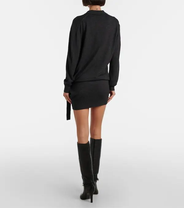 Isabel Marant Étoile Belted Polo Dress - Grey