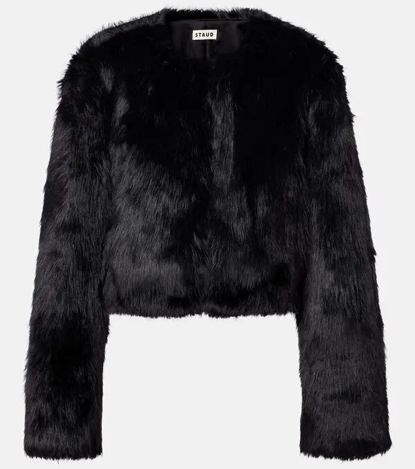Staud Casimira Cropped Jacket - Black