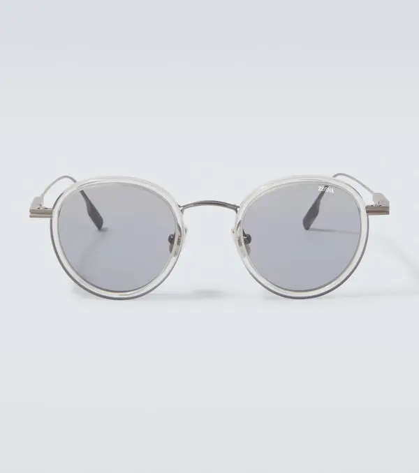Zegna Round Frame Sunglasses - Grey