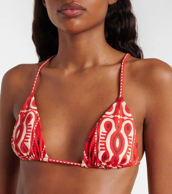 Johanna Ortiz Printed Bikini Top