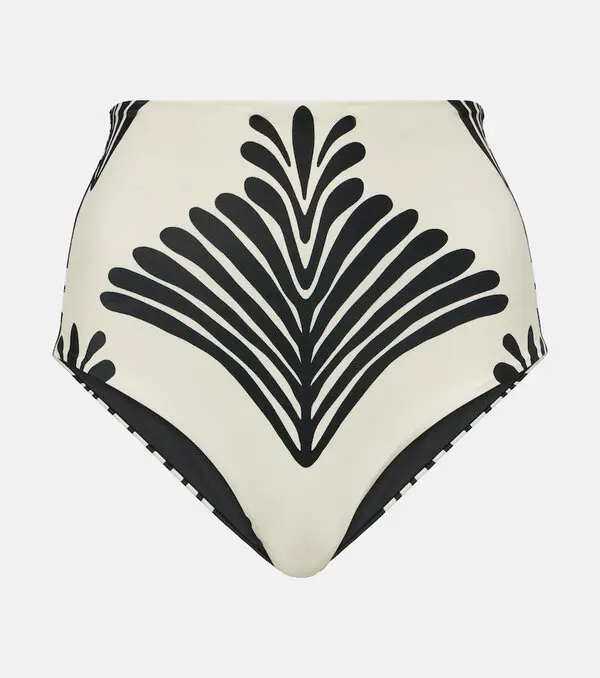 Johanna Ortiz High-waisted Printed Bikini Bottoms - Multicoloured