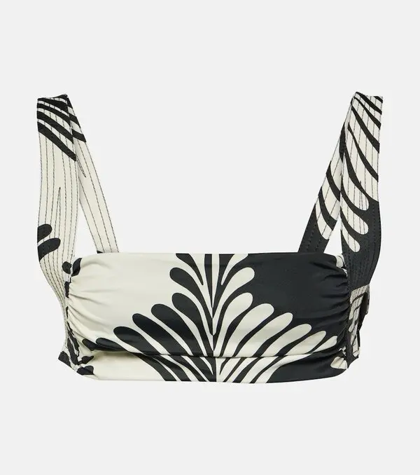 Johanna Ortiz Printed Bikini Top - Multicoloured