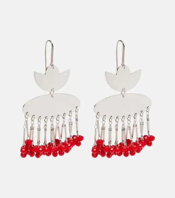 Isabel Marant Étoile Beaded Drop Earrings - Silver