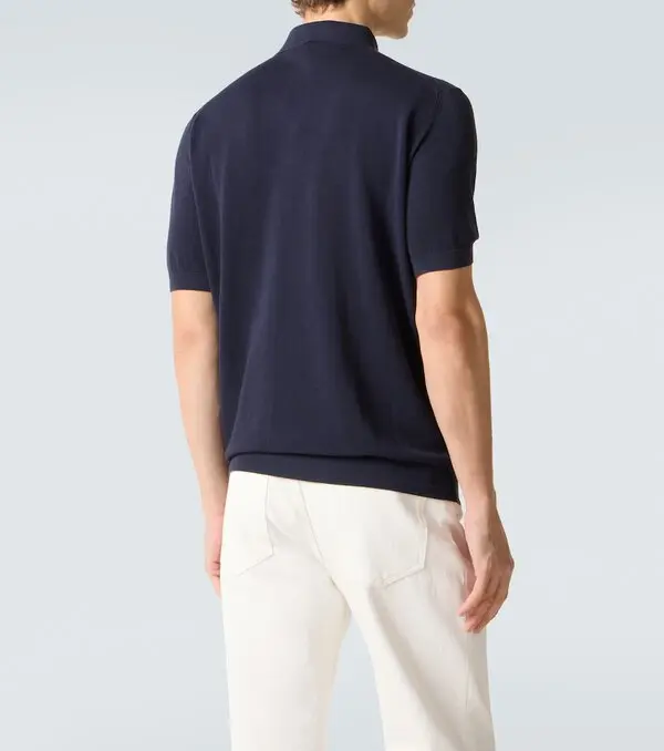 LARDINI Cotton Piqué Polo Shirt