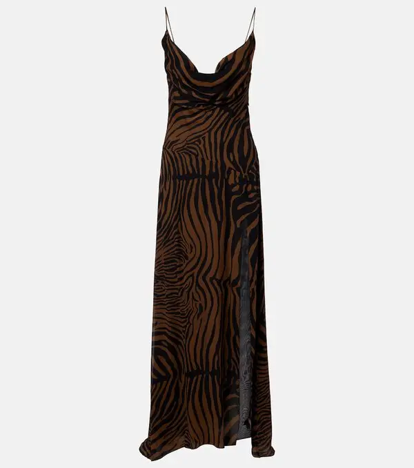 Blumarine Zebra-print Maxi Dress