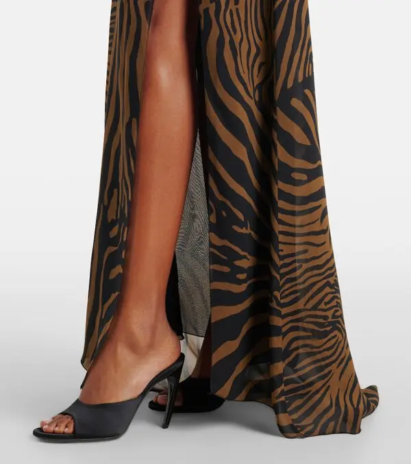 Blumarine Zebra-print Maxi Dress
